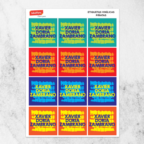 Piñatas Cuadrada Niño - Labelfans