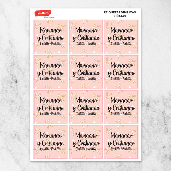 Piñatas Cuadrada Niña - Labelfans