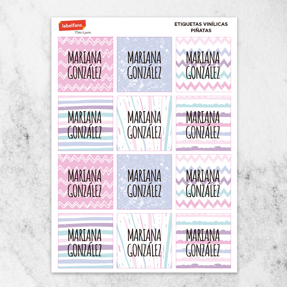 Piñatas Cuadrada Niña - Labelfans